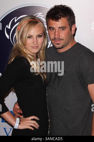 Jason Wahler, Katja Decker-Sadowski attend the Lauren Conrad show at ...
