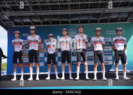 Biesse - Carrera - Premac team during Stage 1 of the Giro Next ...