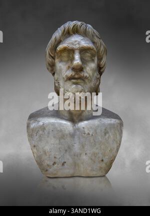 Roman portrait head of a Dacian from the Forum of Trajan, 2nd cent AD ...