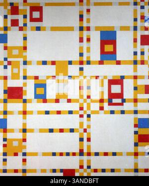 Piet Mondrian. Broadway Boogie-Woogie, c. 1942. Oil on canvas 127 × 127 ...
