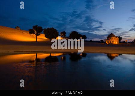 Aerial view of Khimsar Sand Dunes Village, a luxury resort in the ...