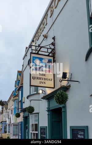 The Ferryboat pub sign, Shaldon, Devon, UK Stock Photo - Alamy
