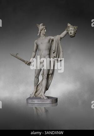 Statue of Perseus Triumphant depicting Perseus holding severed head of ...