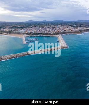 Aerial view of Balestrate coastal town, Sicily Stock Photo - Alamy