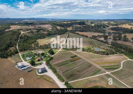 Adelaide Hills vista landscape in winter season, South Australia Stock ...