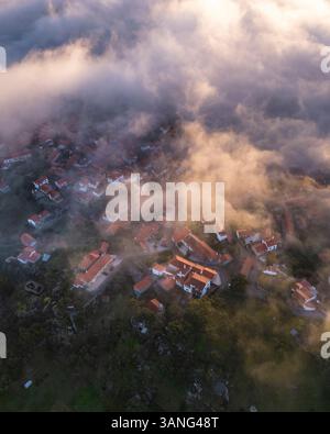 Monsanto rooftops. castelo Branco, Portugal Stock Photo - Alamy