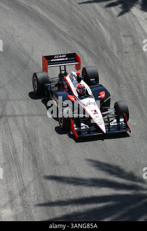 Helio Castroneves, of Brazil, drives during the IndyCar Grand Prix auto ...