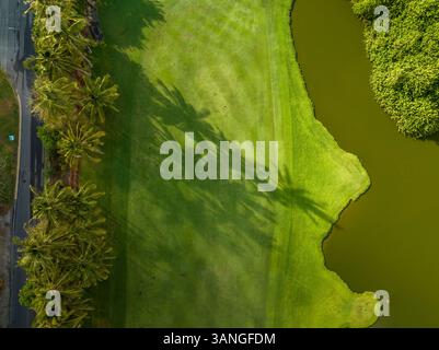 Aerial view of Constance Golf, Flacq, Mauritius Stock Photo - Alamy