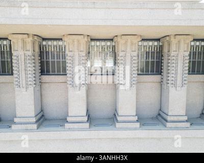 Frank Lloyd Wright Unity Church Stock Photo - Alamy