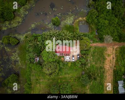 Aerial view of countryside, Kampot province, Cambodia Stock Photo - Alamy