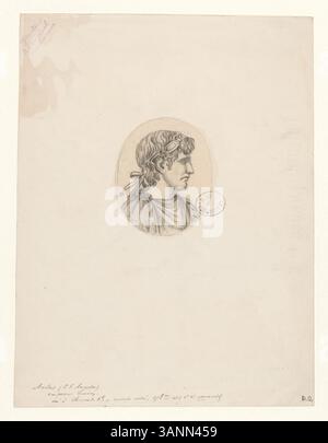 A drawing from the Boyer collection depicting Avitus, Roman Emperor and ...