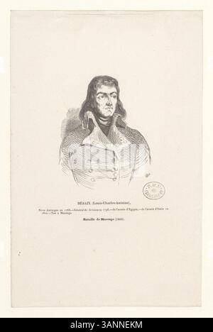 This wood engraving of Louis-Charles-Antoine Desaix, a distinguished ...