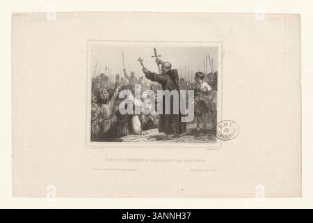 This intaglio print by Albert Laponneraye captures Pierre l'Hermite ...