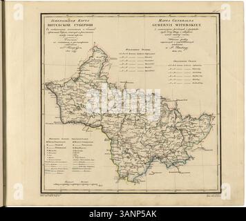 This 1820 map of Vitebsk Province is from a larger work ...