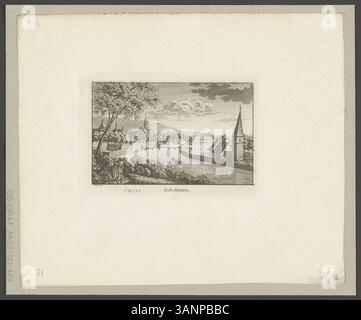 An aquatint print by Hans Jakob Häsli, created circa 1825, depicting ...