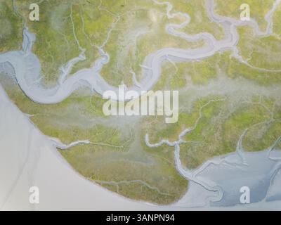 Knik Glacier Abstract Alaska Aerial Photography Stock Photo - Alamy