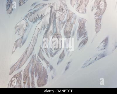 Knik Glacier Abstract Alaska Aerial Photography Stock Photo - Alamy