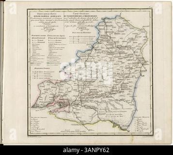 This 1823 map shows the postal and major roads of Georgia, highlighting ...