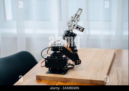 DIY robotic arm with Raspberry Pi and Arduino components Stock Photo ...