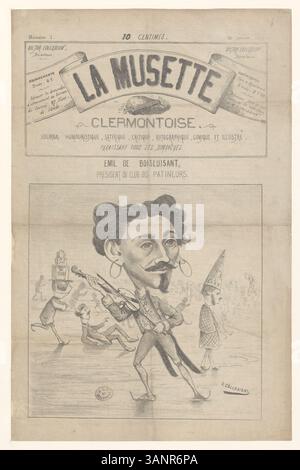 Drawing from the Boyer collection depicting Antoine Boirot, a notable ...