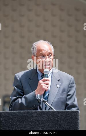 California State University of Fullerton President MILTON GORDON speaks ...