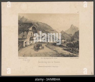 This lithograph by Raphael Ritz and Jean Jacottet depicts the Grand ...