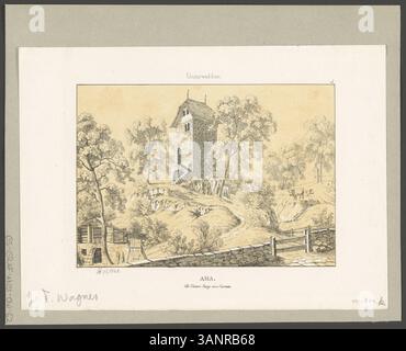 This aquatint and etching print by Johann Friedrich Mähly and Heinrich ...