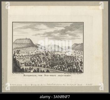 This etching print by Büchel and Pintz features Wintersingen, a town in ...