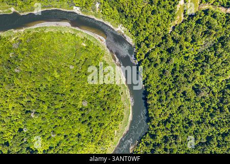 Aerial view of beautiful landscape of Whanganui, New Zealand Stock ...