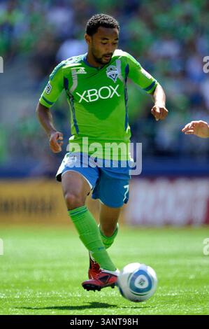 SEATTLE, WA - JUNE 26: Defender Ramin Rezaeian #23 of IR Iran gives an ...