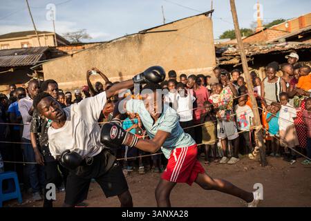 Rhino boxing club, Katanga slum, Kampala, Uganda, Africa Stock Photo ...