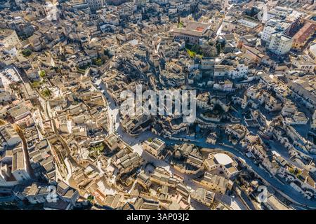Aerial view of sassi matera, basilicata, italy Stock Photo - Alamy