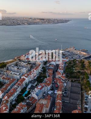 A beautiful sunset at the port of Setubal in Portugal Stock Photo - Alamy