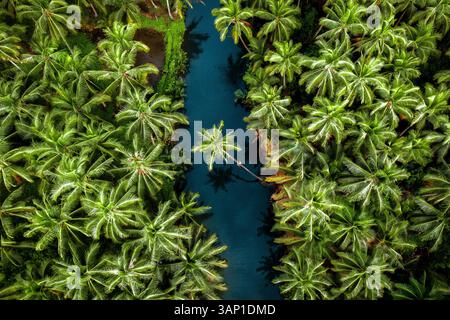 Aerial view of Maasin River, Dapa, Surigao del Norte, Philippines Stock ...