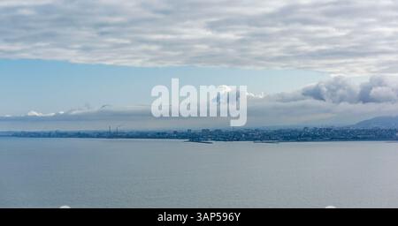 Panoramic view of Makhachkala. Republic of Dagestan. Russia Stock Photo ...