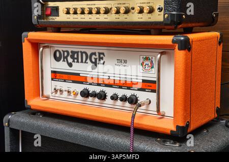 Orange guitar amplifier tube amp head TH30 Stock Photo - Alamy