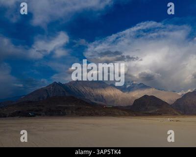 Aerial view of majestic Sarfaranga Cold Desert Shigar, Skardu, Pakistan ...