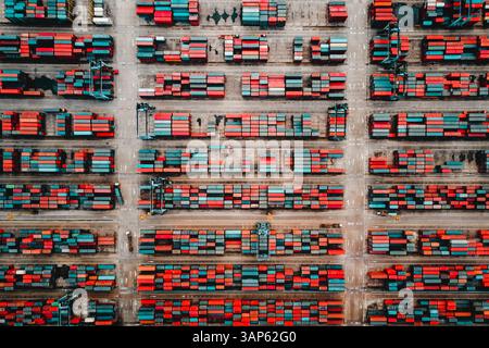 A container terminal in Shanghai, China Monday, Sept. 08, 2025 ...