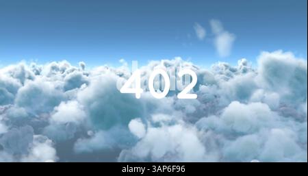 Image of counting numbers over clouds Stock Photo - Alamy
