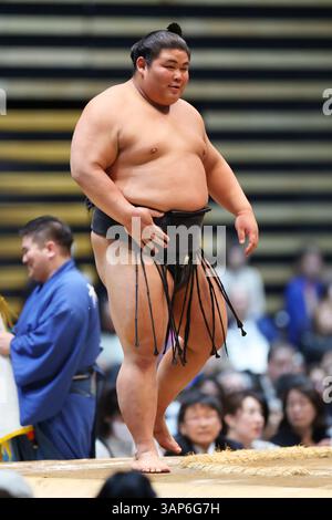 Tokyo, Japan. 15th Apr, 2025. Hakuoho Sumo : Jonan Ota Sumo Tournament ...