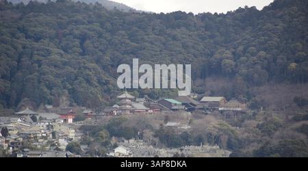 Overview on Kyoto city in Japan with landmarks, tempels, and shrines ...
