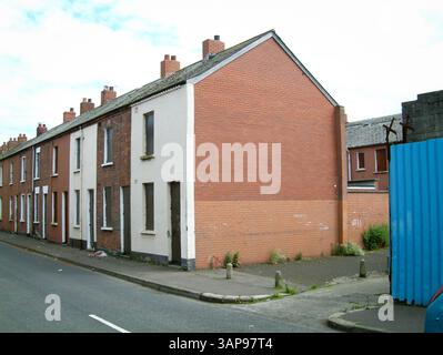 Boarded up streets, North Belfast, Northern Ireland Stock Photo - Alamy