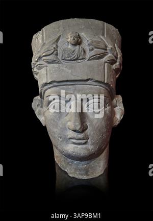 Roman marble limestone funerary portrait sculpture of a priest ...