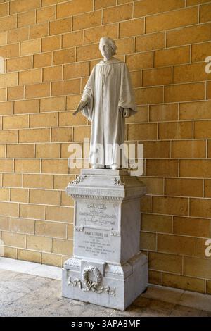 Statue of Daniel Bliss (1823-1916), founder of the American University ...