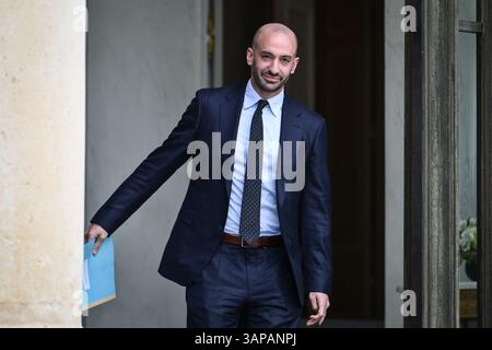 French Deputy Minister for Europe Benjamin Haddad - Meeting between the ...