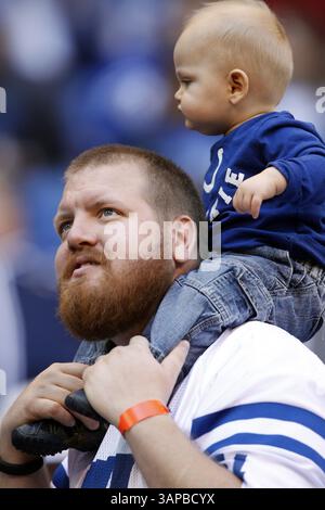 Colts fans prepare for the start of the game on Sunday, October 21 ...