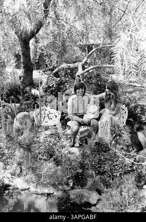 BOBBY SHERMAN, with wife PATTI CARNEL and their child, circa early 1970 ...