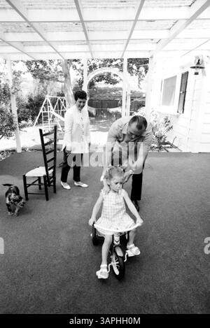 ERNEST BORGNINE, with children Sharon and Christopher in Rome, circa ...