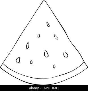 Watermelon line color icon isolated object Stock Vector Image & Art - Alamy