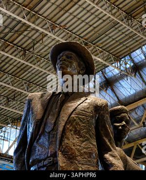 The Windrush Monument at London Waterloo train station Stock Photo - Alamy